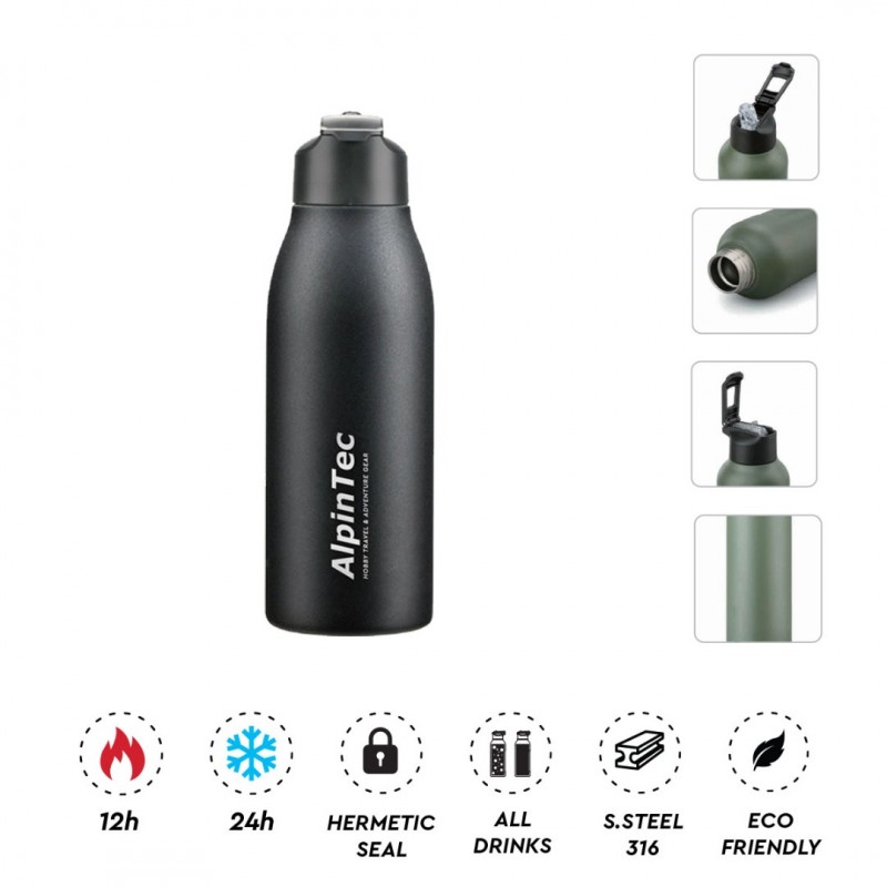 ΘΕΡΜΟΣ ALPINTEC FELLOW 600ML ΕΝΥΔΑΤΩΣΗ / ΠΑΓΟΥΡΙΑ - ΔΟΧΕΙΑ ΦΑΓΗΤΟΥ ALPINPRO