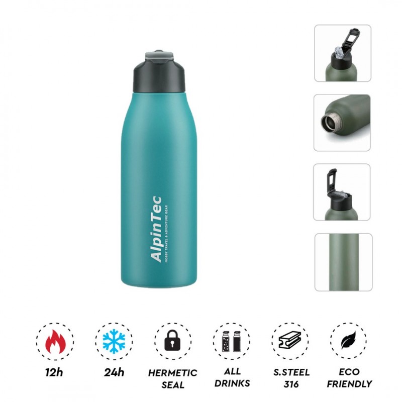 ΘΕΡΜΟΣ ALPINTEC FELLOW 600ML ΕΝΥΔΑΤΩΣΗ / ΠΑΓΟΥΡΙΑ - ΔΟΧΕΙΑ ΦΑΓΗΤΟΥ ALPINPRO