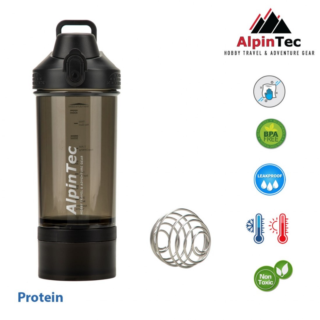 PROTEIN 550ML SHAIKER ALPINTEC ΕΝΥΔΑΤΩΣΗ / ΠΑΓΟΥΡΙΑ - ΔΟΧΕΙΑ ΦΑΓΗΤΟΥ ...