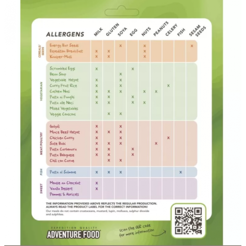 ADVENTURE FOOD ENERGY BAR SEEDS 70GR FOODS - SURVIVAL MEALS