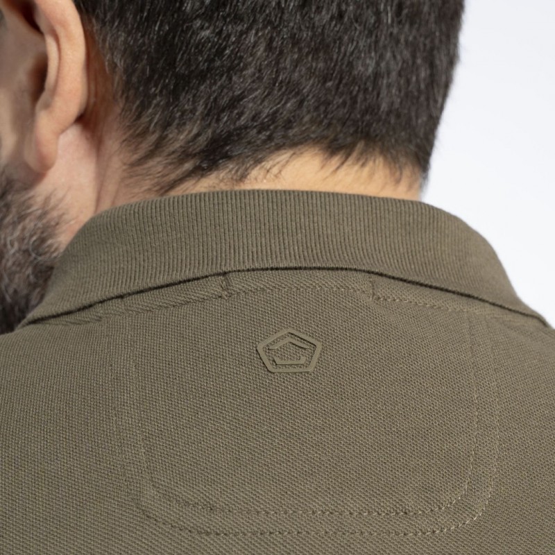 PENTAGON MOTH PIQUET POLO SHIRT ΜΠΛΟΥΖΑΚΙΑ ΚΟΝΤΟ ΜΑΝΙΚΙ - ΦΟΥΤΕΡ PENTAGON