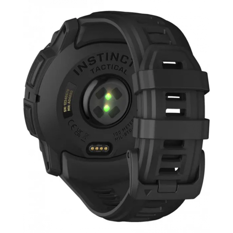 ΡΟΛΟΙ GARMIN INSTINCT 3 TACTICAL 50MM SOLAR BLACK WITH BLACK SILICONE ...